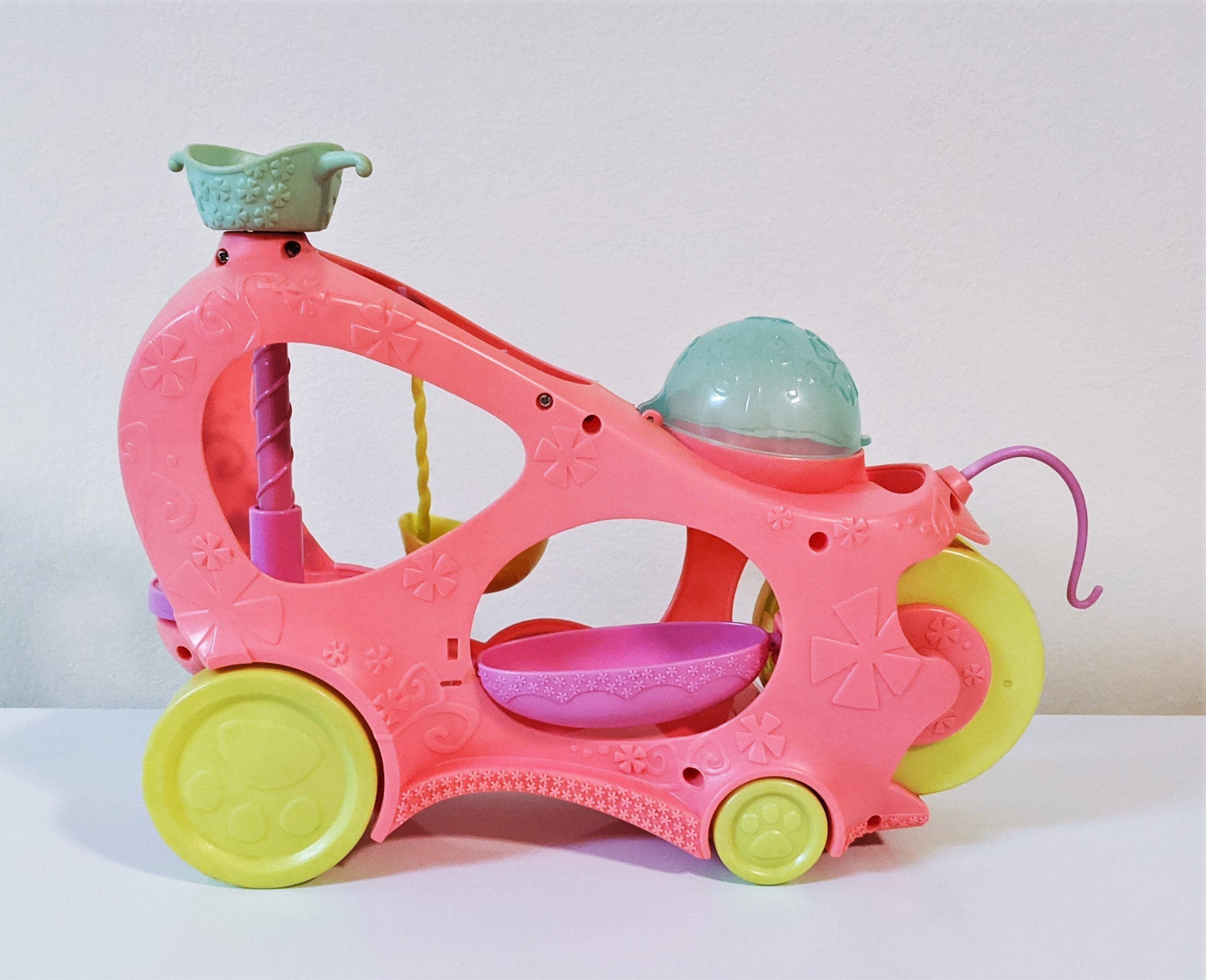 Vintage Littlest Pet Shop LPS Paw Powered Cruiser Car Bus Vehicle Playset Complete W Hamster Wheel Hammock and Swing Etsy UK