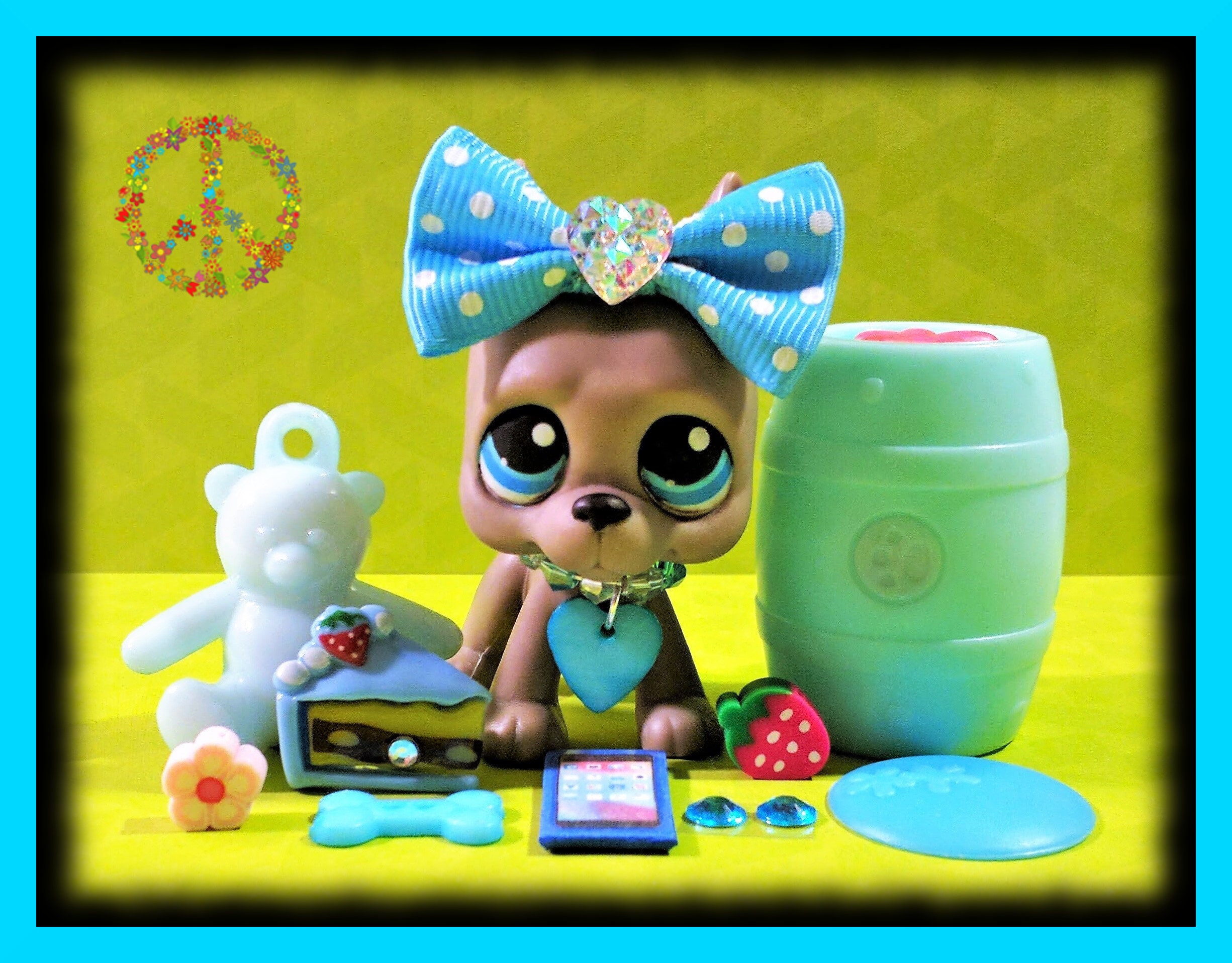 Littlest Pet Shop Rare Vintage LPS Great Dane Dogs Accessories | Etsy