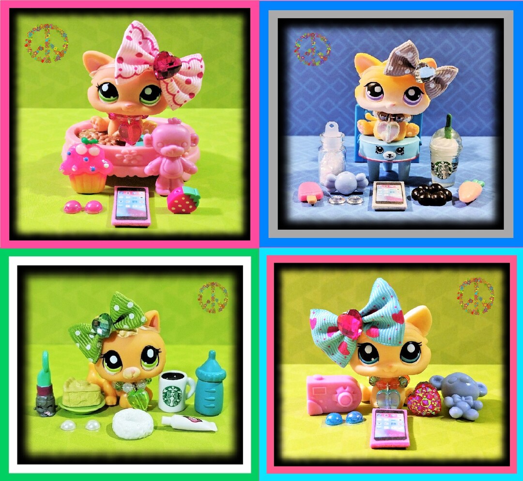 Littlest Pet Shop Rare Authentic Vintage LPS Baby Shorthair Tabby ...