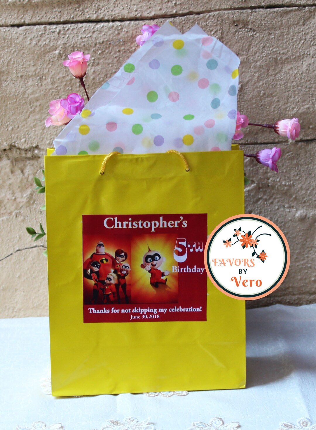 12 Personalized Super Hero Birthday Favor Bags -super Hero Party Treat ...