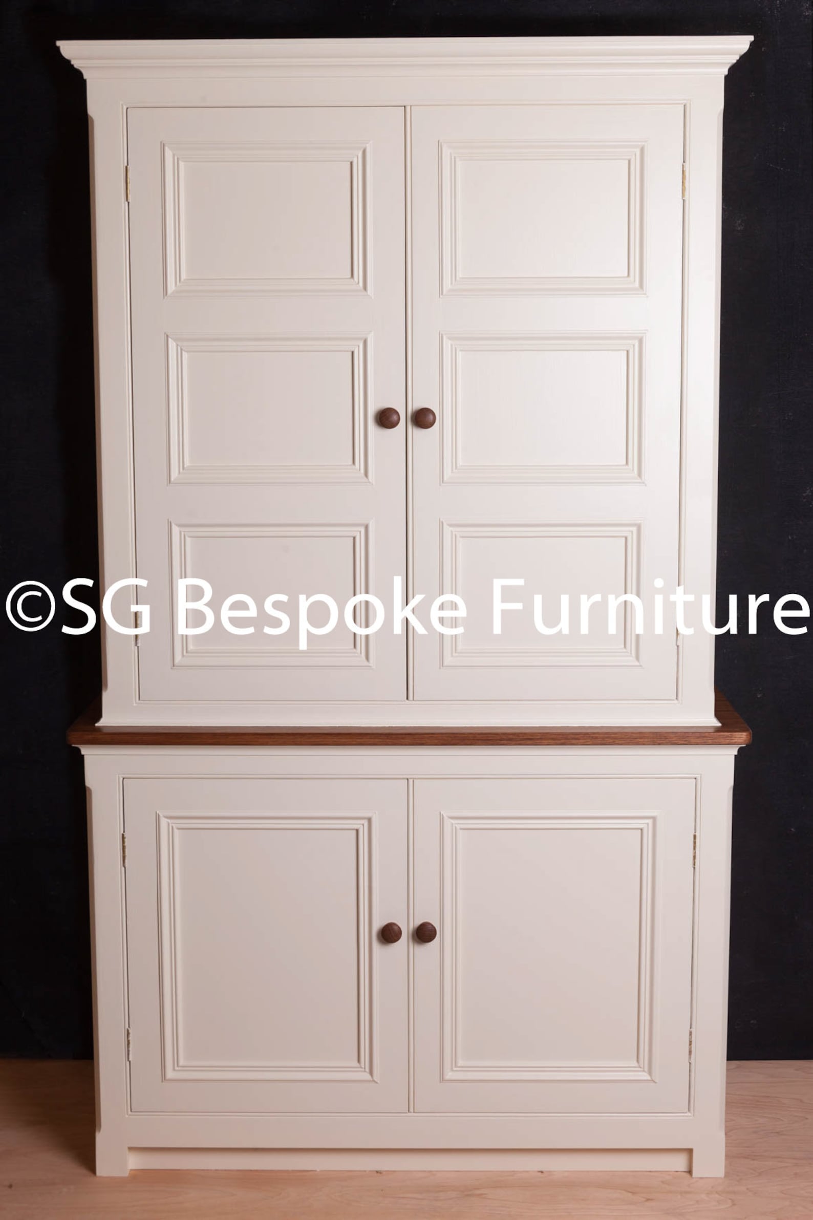 Hand Made Kitchen Larder Cupboard Painted in Farrow & Ball New White - Etsy