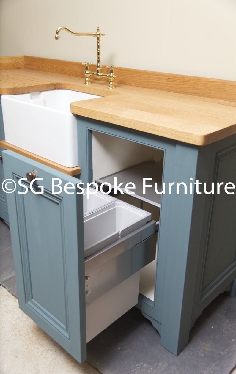Hand Made Free Standing Sink Unit With Belfast Sink Painted in - Etsy UK