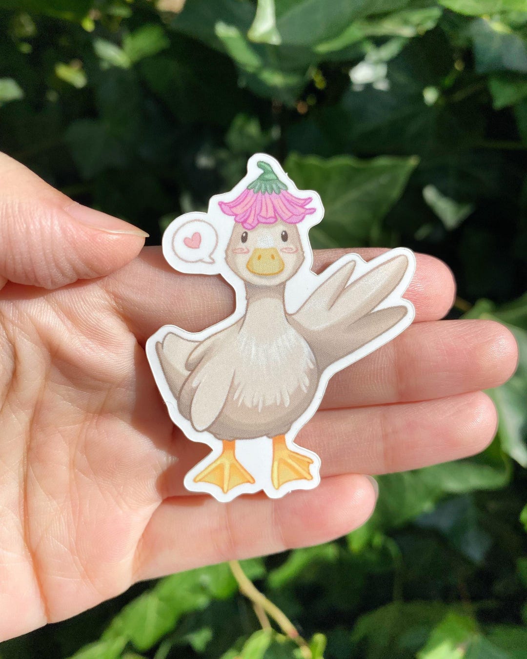 Friendly Duck Sticker for Planners, Journals, Notebooks and Laptop ...