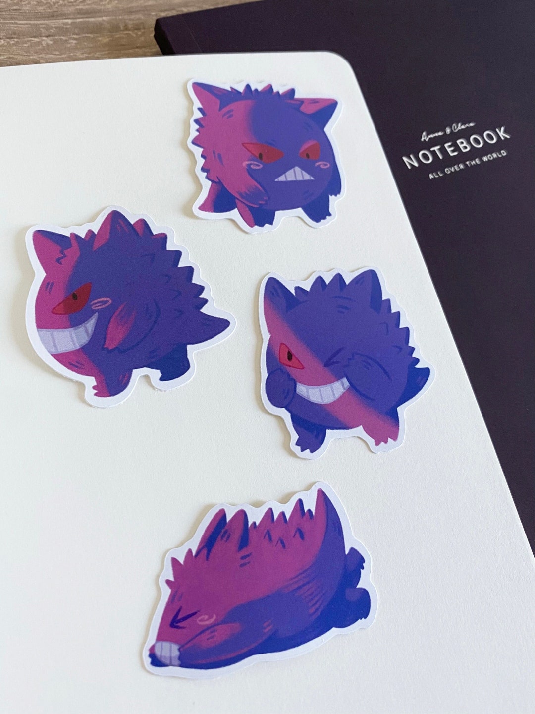 Pokémon Gengar Sticker Set for Planners, Journals, Notebooks and Laptop ...