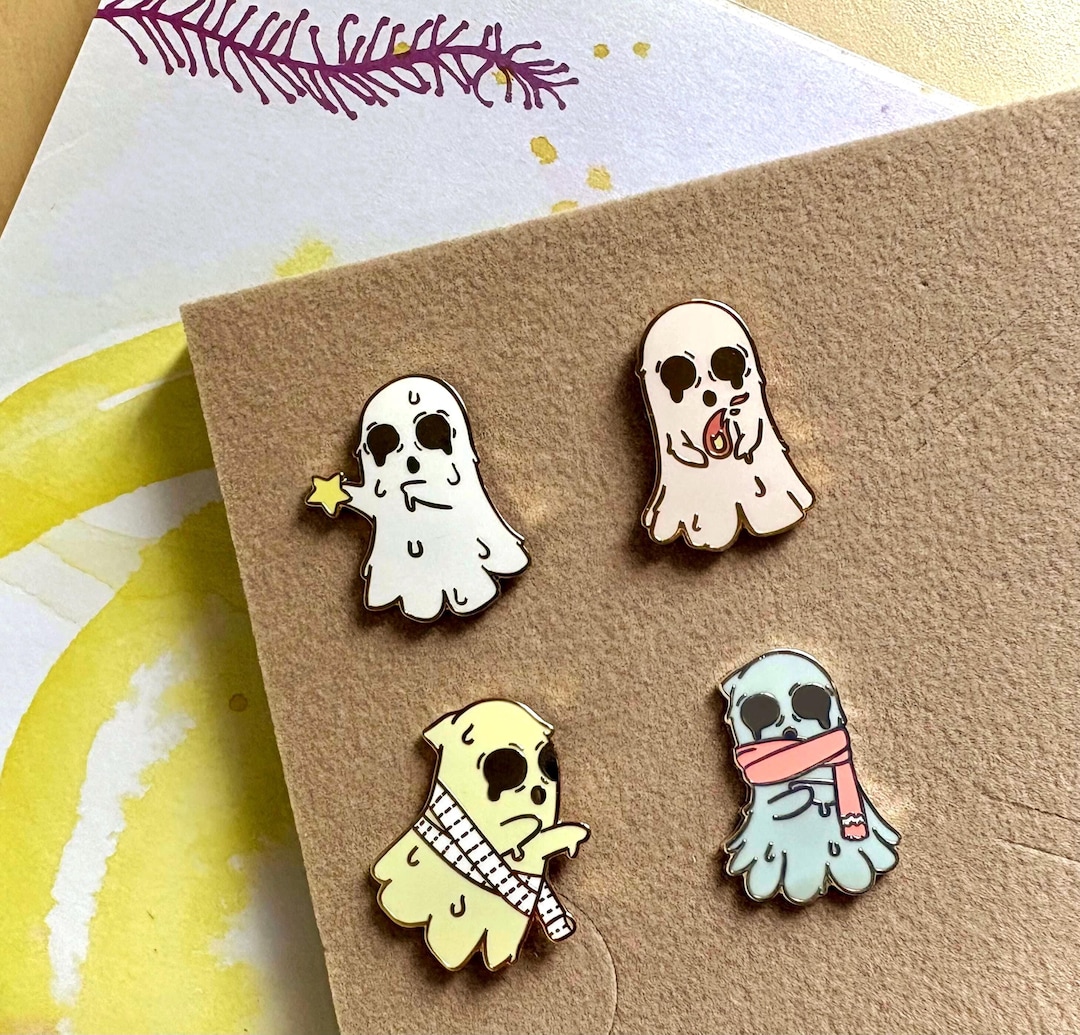 Friendship Ghost Pin | Different Designs | Cute Hard Enamel Pin ...