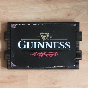 Metal Retro Effect Guinness Beer Sign Irish Pub Sign Bar Decor - Ships ...