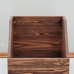 Wooden Record Storage Box Rustic Record Crate LP Collector Storage ...