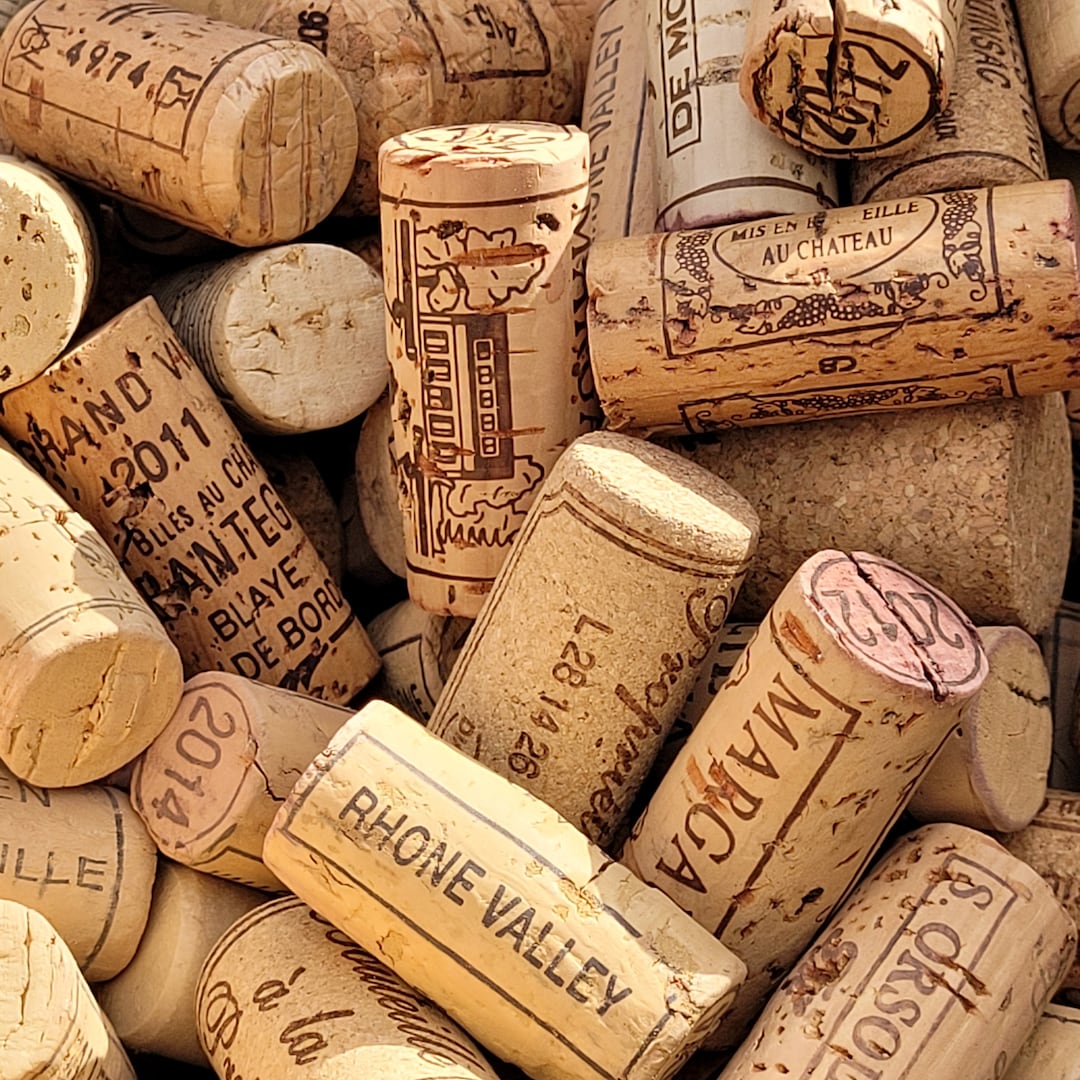 50 Wine Corks for Craft Decoration Used Wine Corks Made From Real Cork ...