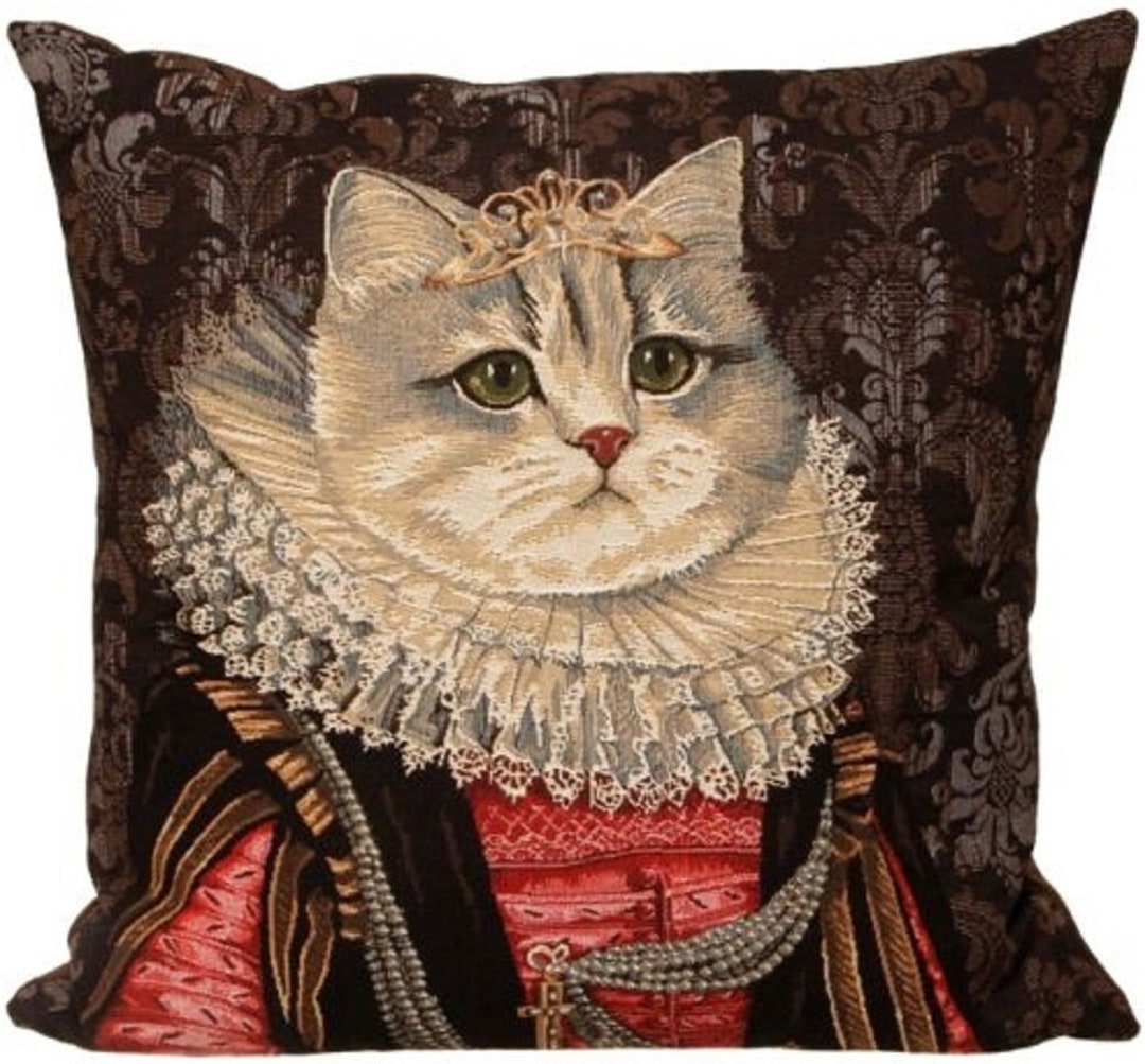 Cat Lovers Regal Elizabethan Cat With Ruff and Tiara Belgium - Etsy