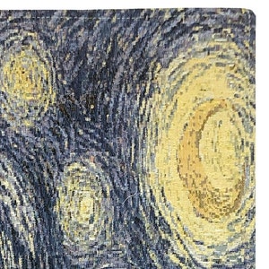 Vincent Van GOGH Starry Night Nuit Etoilee French Jacquard Woven Hand ...