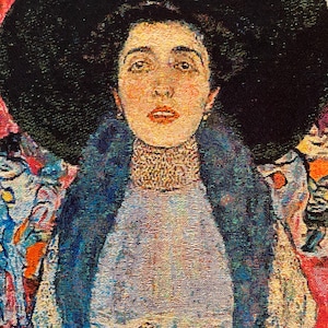 GUSTAV KLIMT Adele Bloch Bauer 28" X 46", 71cm X 118cm BELGIAN Jacquard ...