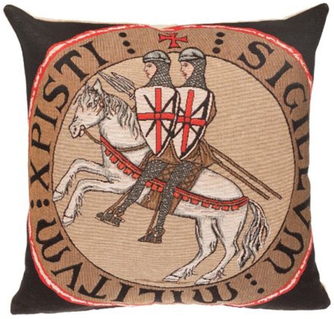 Seal of the Knights Templar Sceau Templier BELGIAN Belgium Jacquard ...
