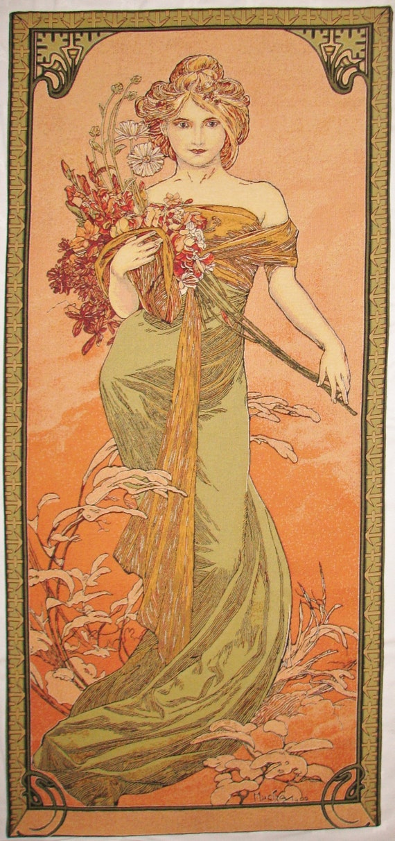 Alphonse Mucha Seasons Spring