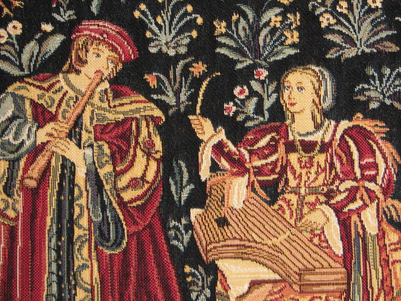 Medieval Gallantries Concert Belgium BELGIAN Jacquard Woven | Etsy