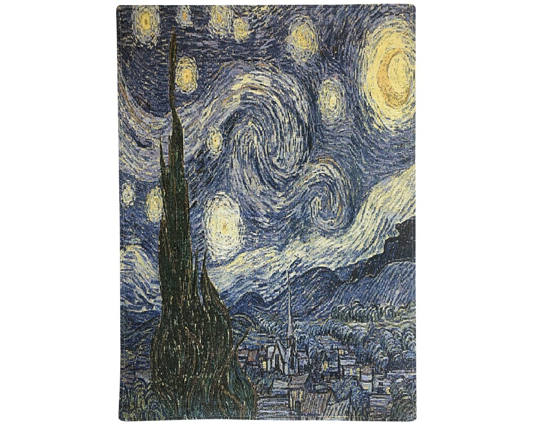 Vincent Van GOGH Starry Night Nuit Etoilee French Jacquard Woven Hand ...