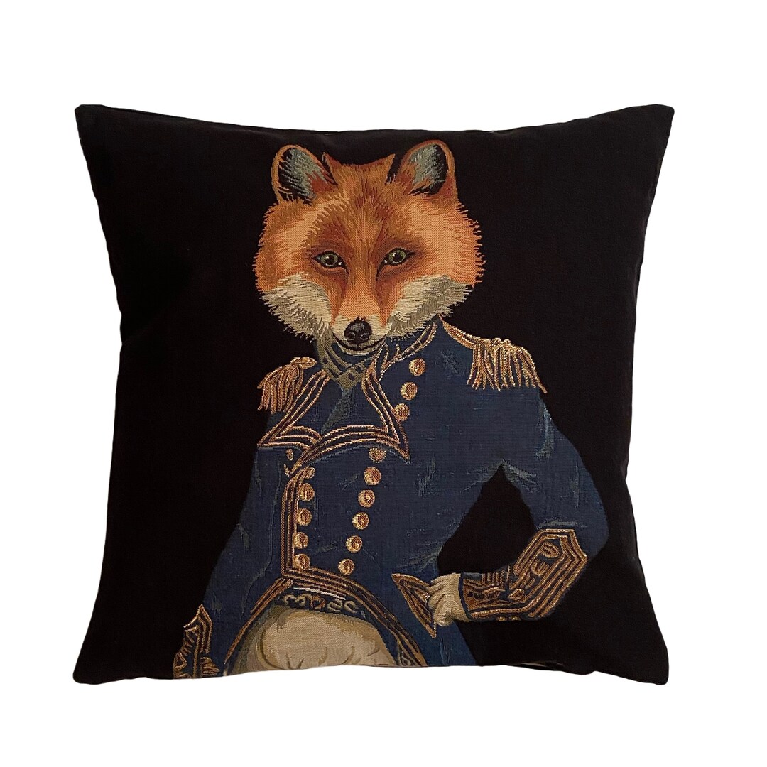 BELGIAN JACQUARD WOVEN Hand Finished Forest Animals Fauve Fine Arts ...