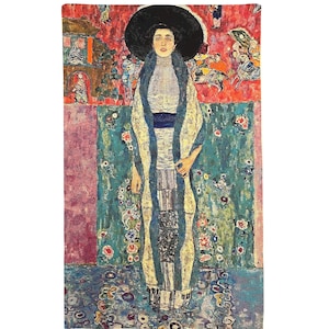 GUSTAV KLIMT Adele Bloch Bauer 28" X 46", 71cm X 118cm BELGIAN Jacquard ...