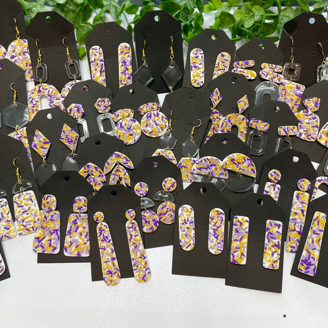 Purple & Gold Confetti Collection | LSU Confetti Collection | Clay ...