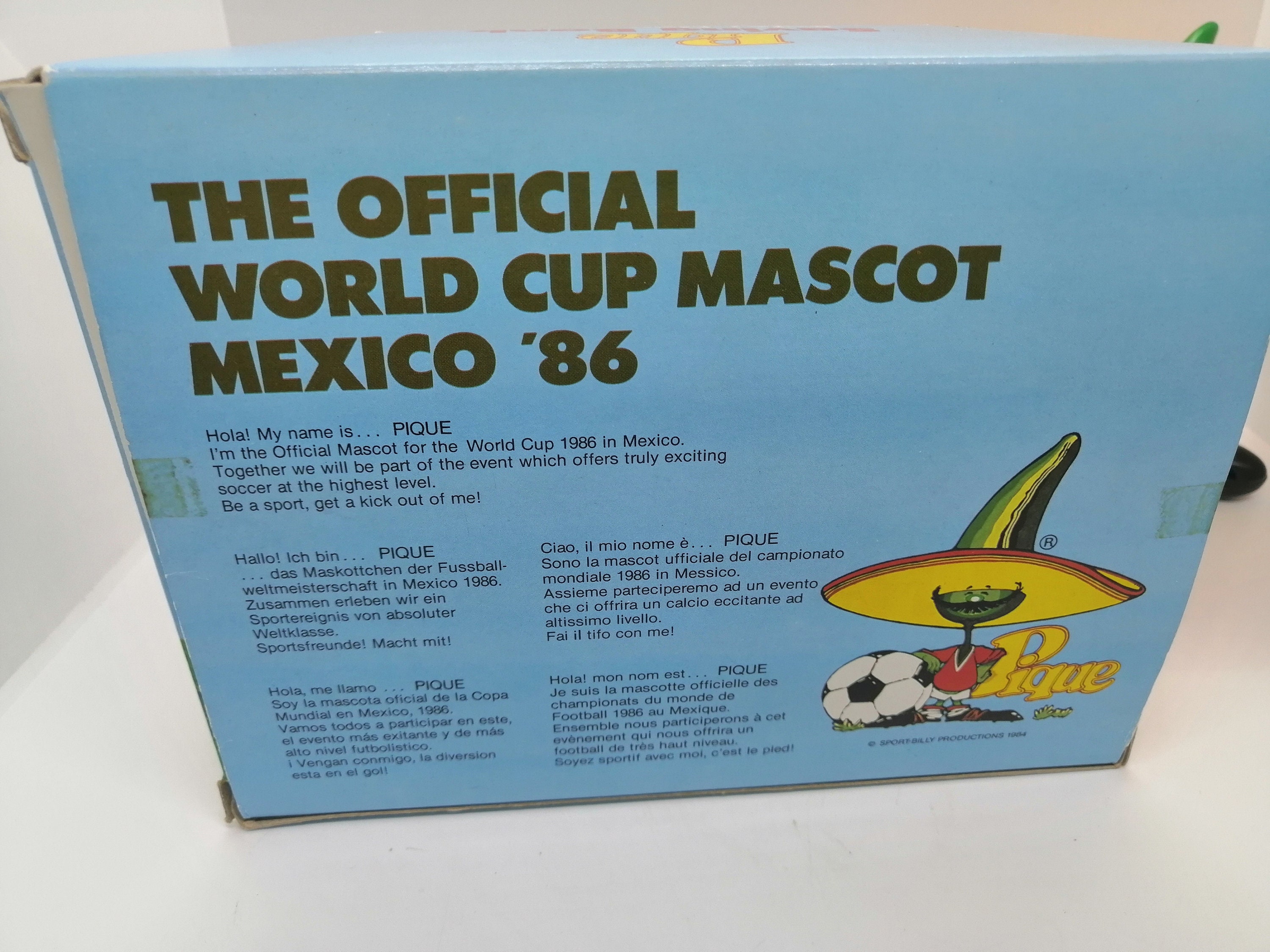 MEXICO 86 Official PIQUE Mascot- by Sport Billy Produtions - Save Money ...
