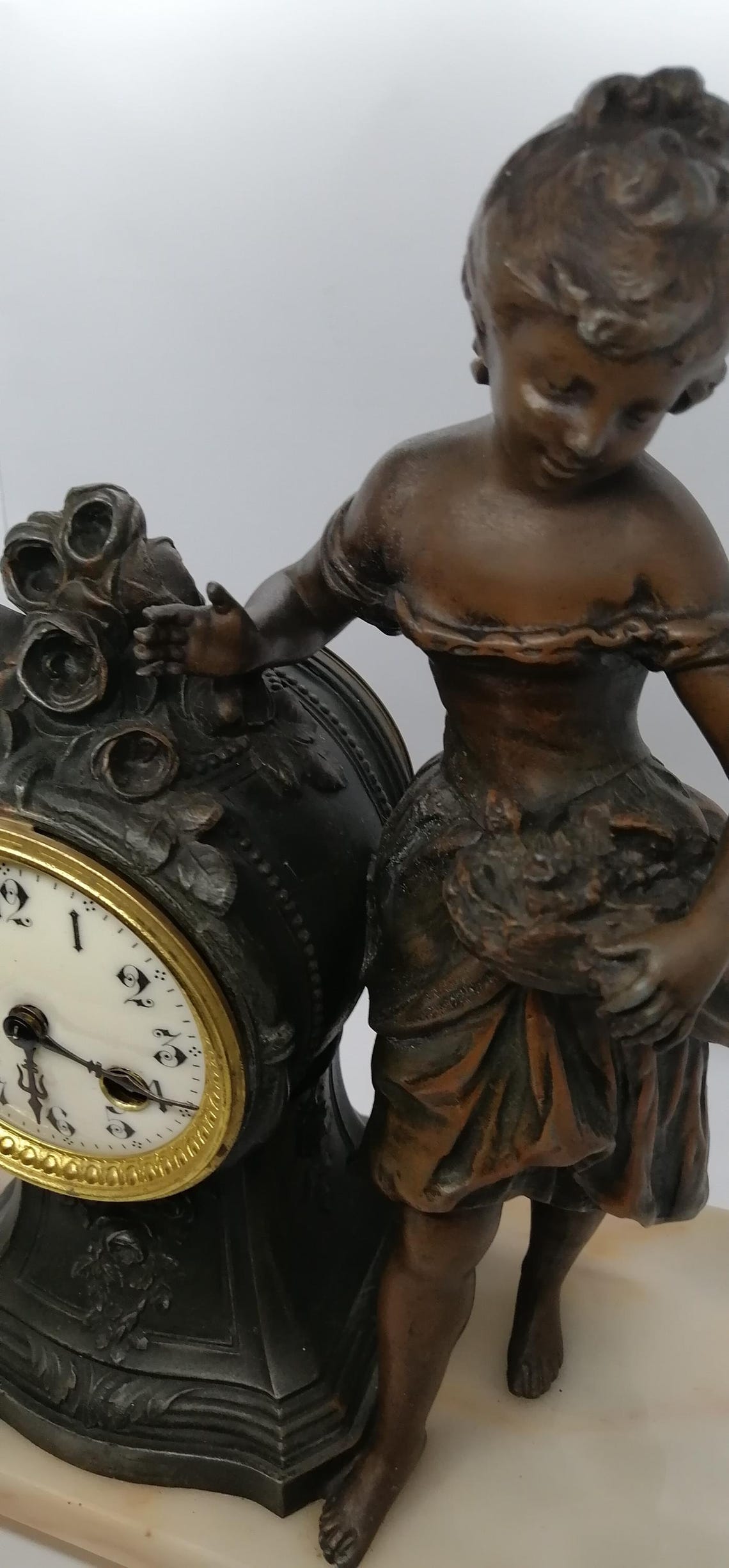 Old Antique French Japy Freres & CIE D. HONNEUR Bonze Table Clock ...