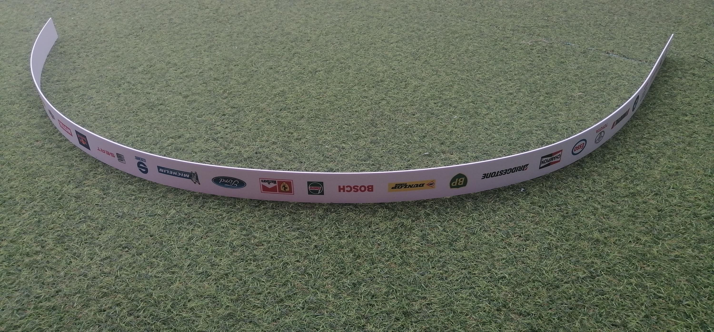 Slot Car Guard Rails 1/24 1/32 PVC Border Sponsorships Logos - Curve ...