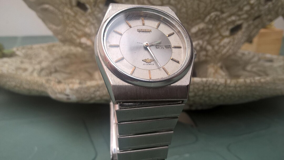 Citizen Vintage Mens Automatic 8200A Movement Day&date 21 Jewels ...