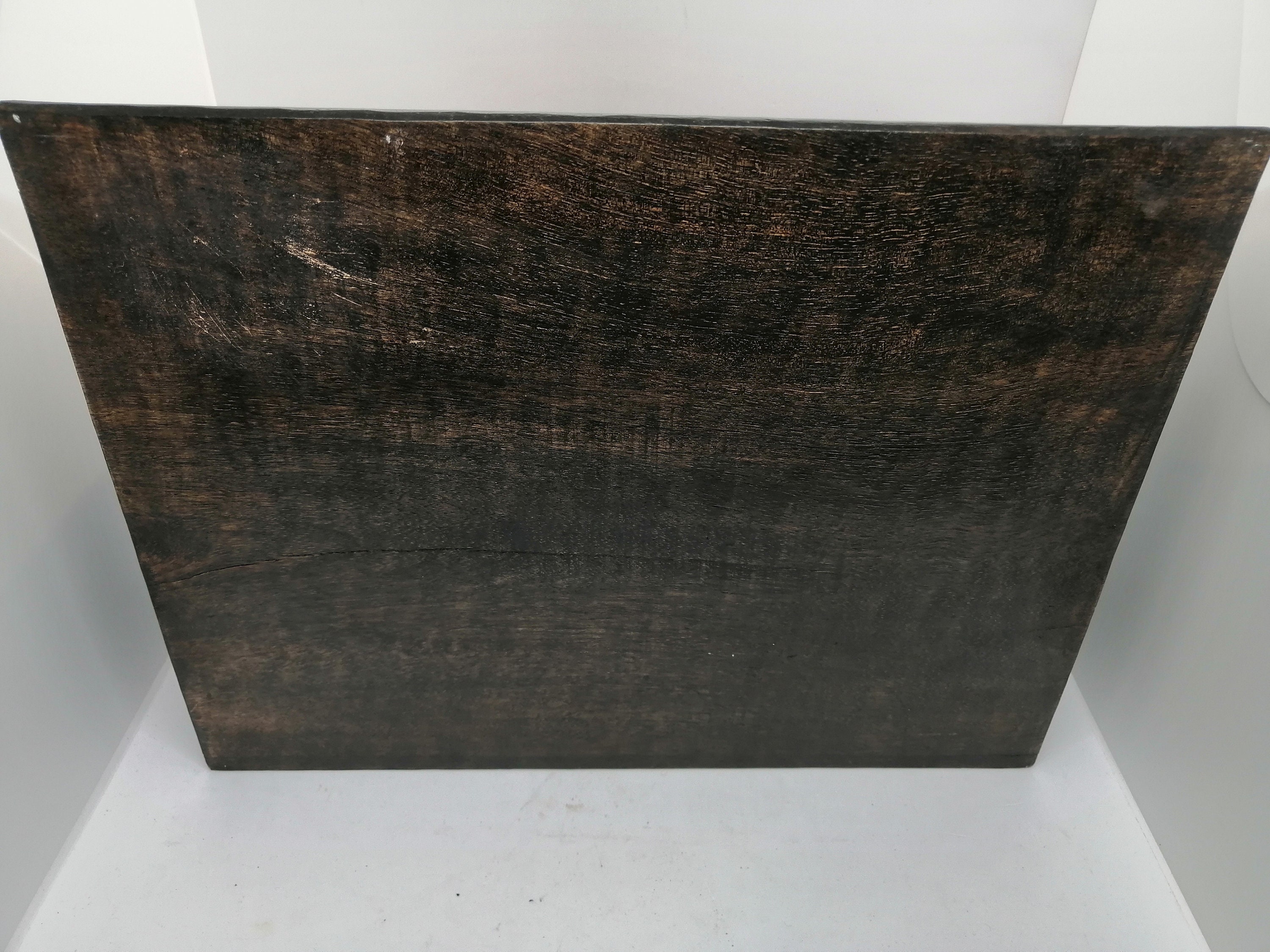 Vintage Handmade Organizer Wood Office Desktop Letters & Docs Stand ...