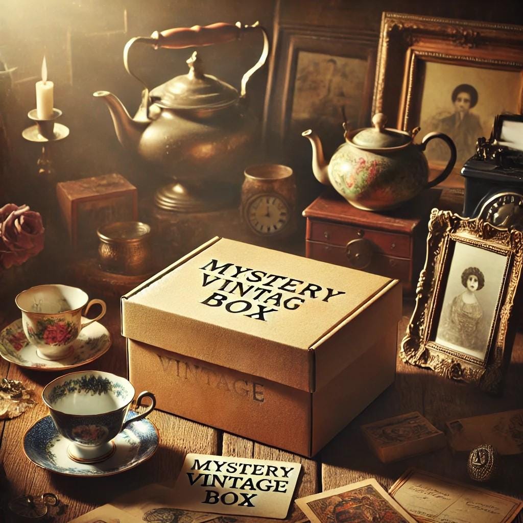 Vintage Mystery Box Surprise Joblot Mixed Lots Items Like, Trinkets ...