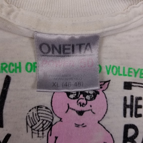 Vintage 80s Mudd Volleyball Tournament Pig on Planet … - Gem