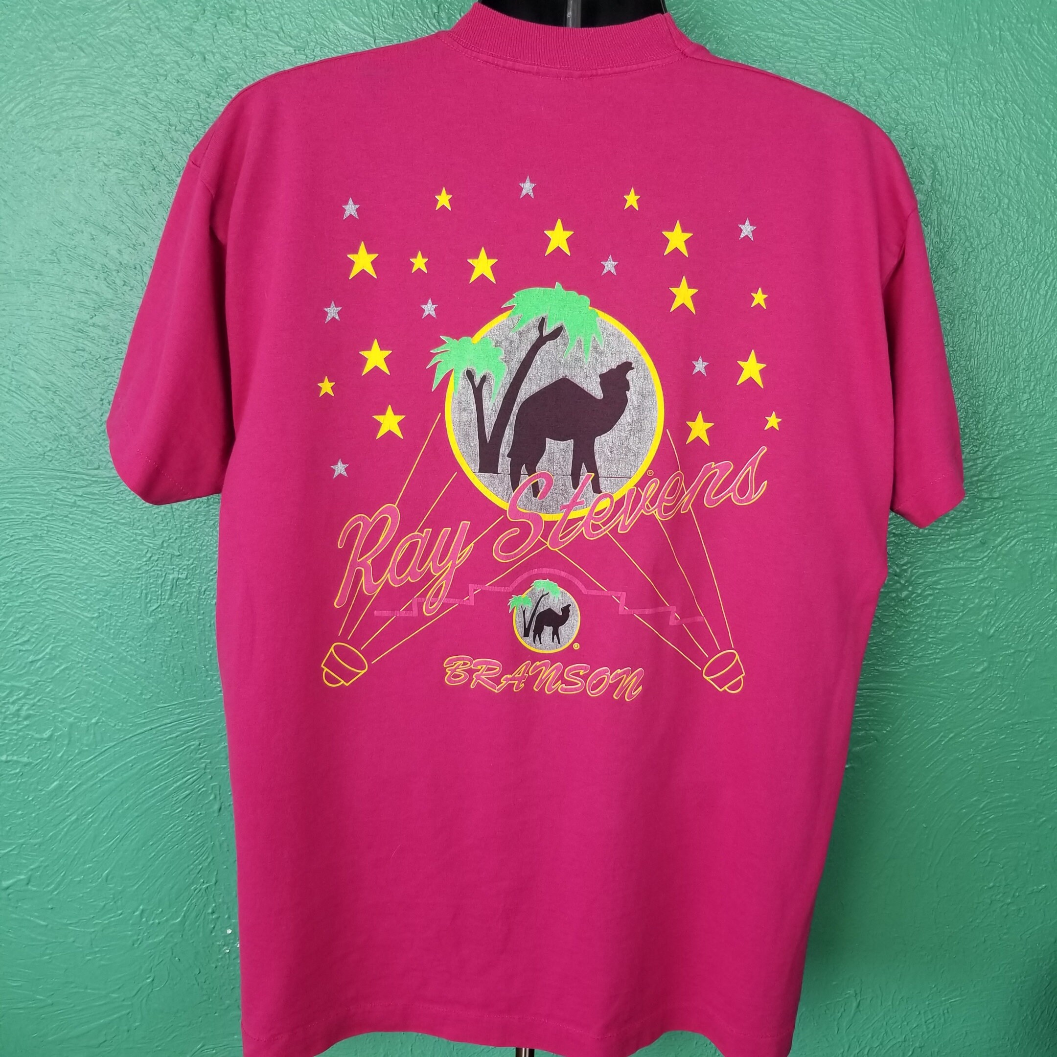 Vintage 90s Ray Stevens Branson Missouri Pink Oasis Camel | Etsy