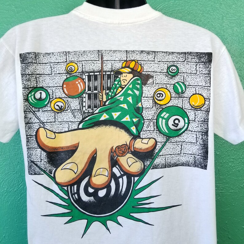 Vintage 90s Eight Ball 8 Ball Gangster Graffiti Hip Hop Pool | Etsy