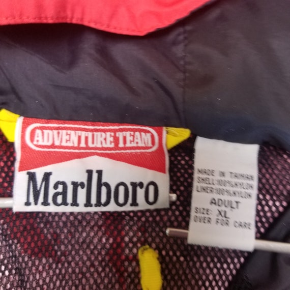 Vintage 90s Marlboro Red Adventure Team Windbreaker H… - Gem