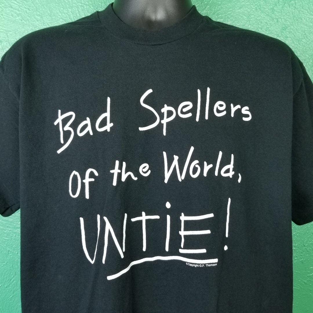Vintage 90s Bad Spellers of the World Untie Funny Spelling Bee - Etsy