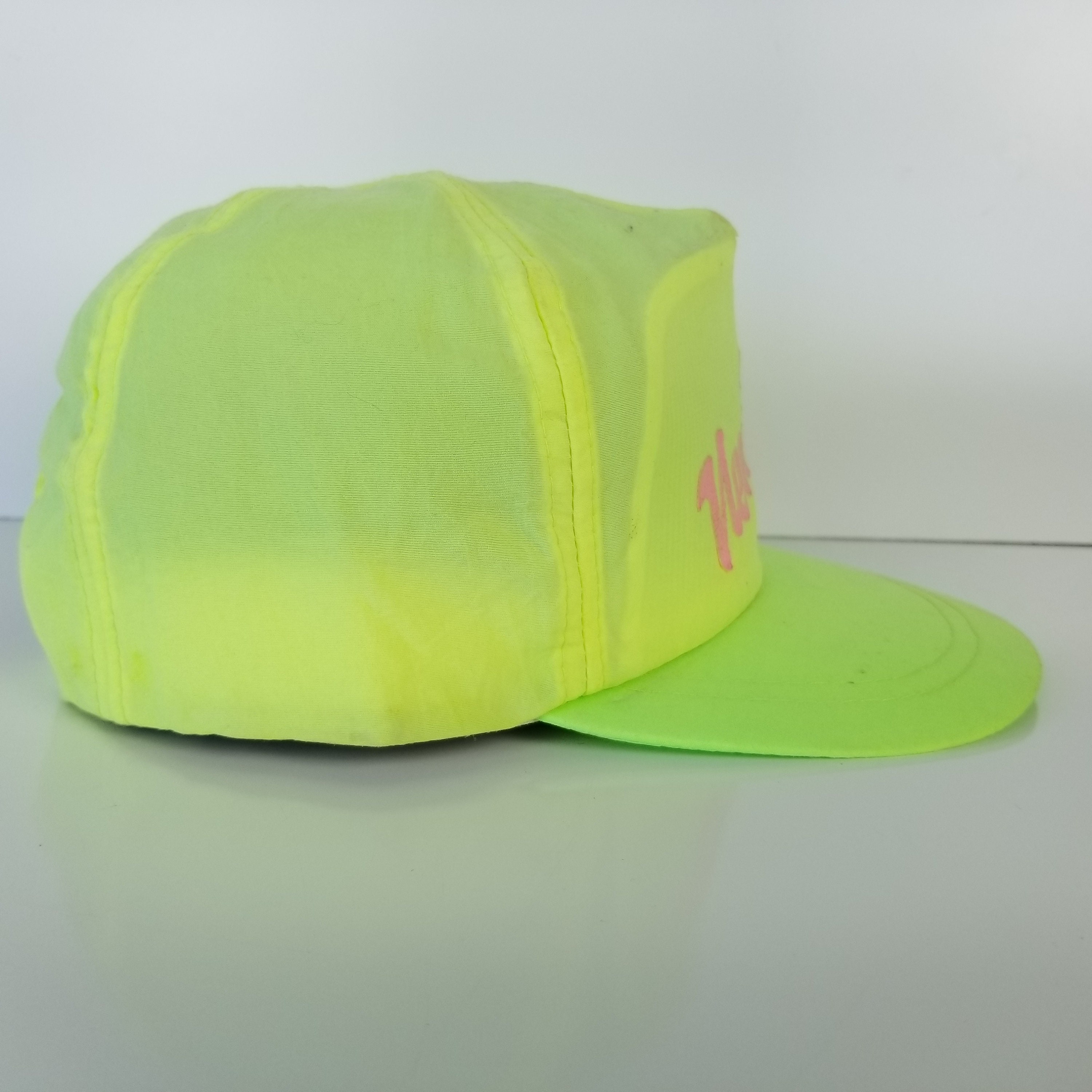 Vintage 80s Neon Yellow New York City Trucker Hat Cap Snapback - Etsy