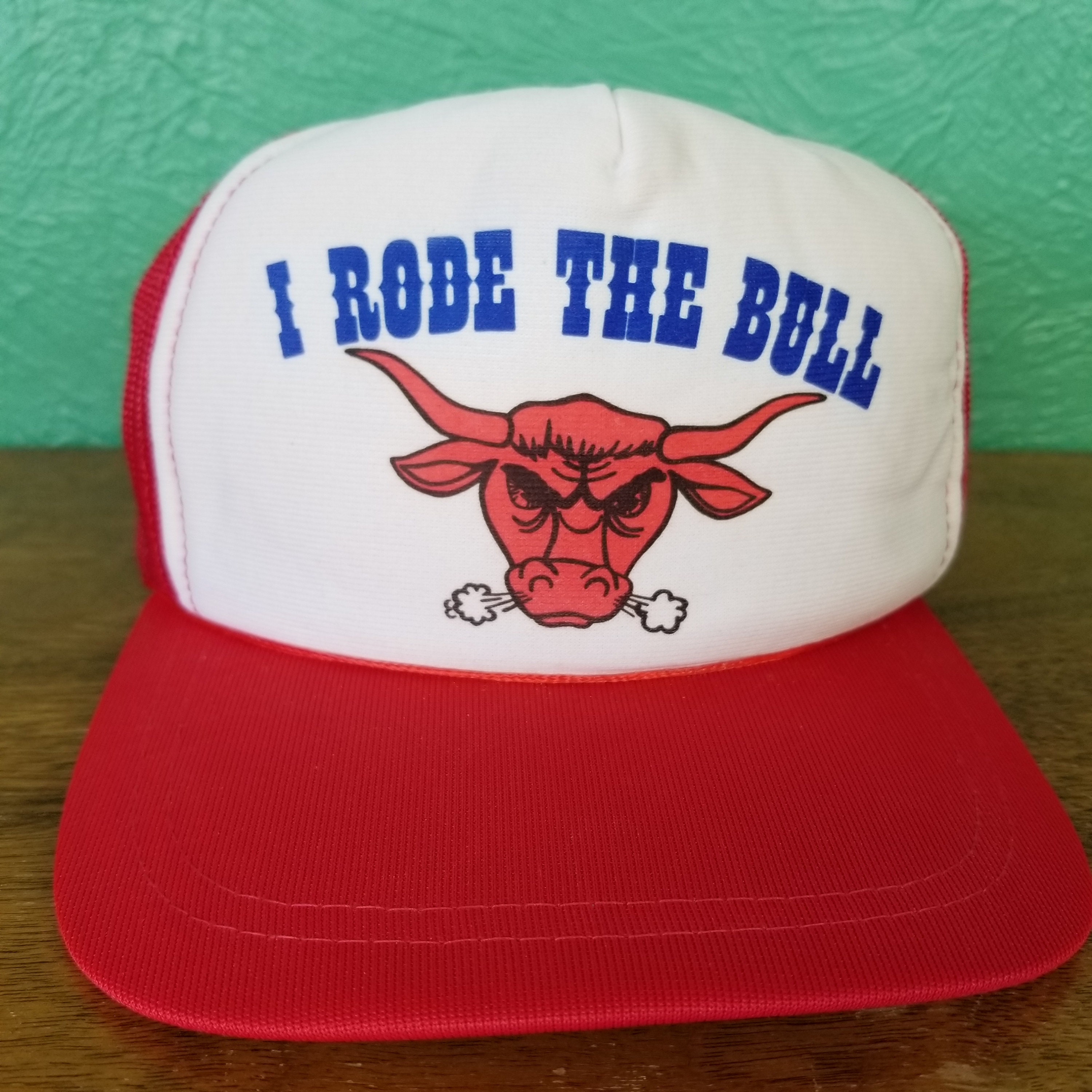 Vintage 80s Trucker Hat I Rode the Bull Honkey Tonk Country - Etsy