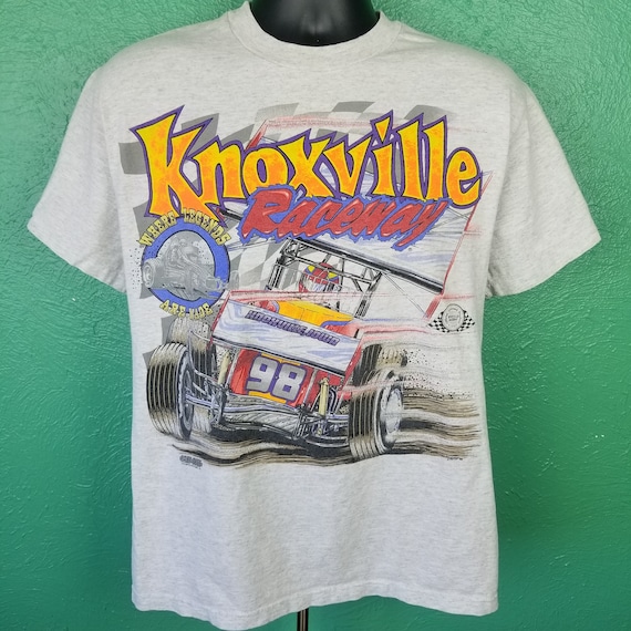 Vintage 90's Knoxville Raceway Car Ourlaw Racing Neon T | Etsy
