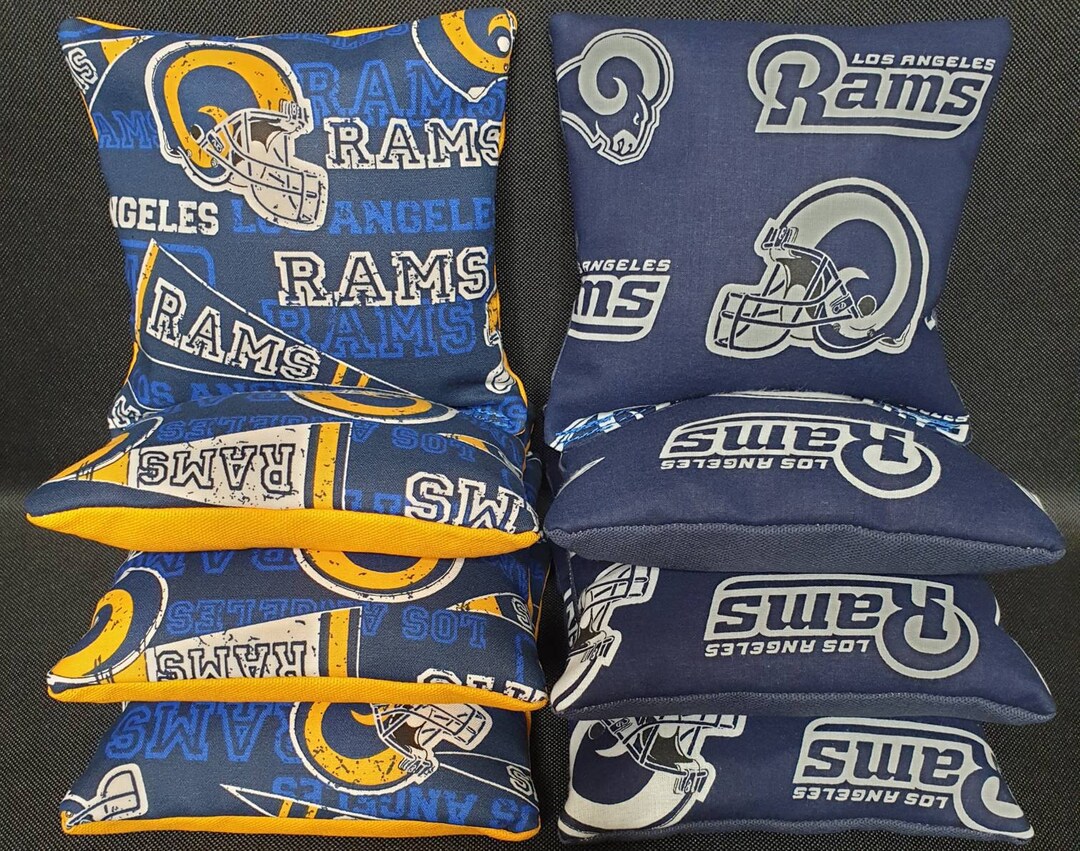 Set of 8 Los Angeles Rams Cornhole Bean Bags FREE SHIPPING - Etsy