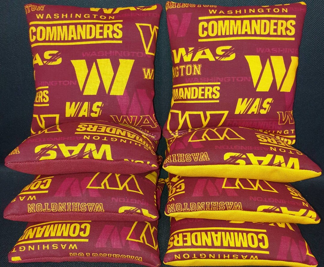 Set of 8 Washington Commanders Cornhole Bags *FREE SHIPPING* - Etsy