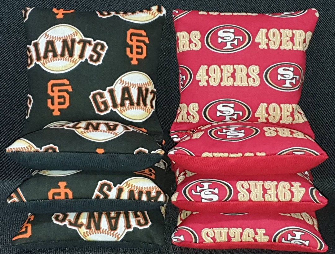 Set of 8 San Francisco Giants 49ers Cornhole Bean Bags FREE SHIPPING - Etsy