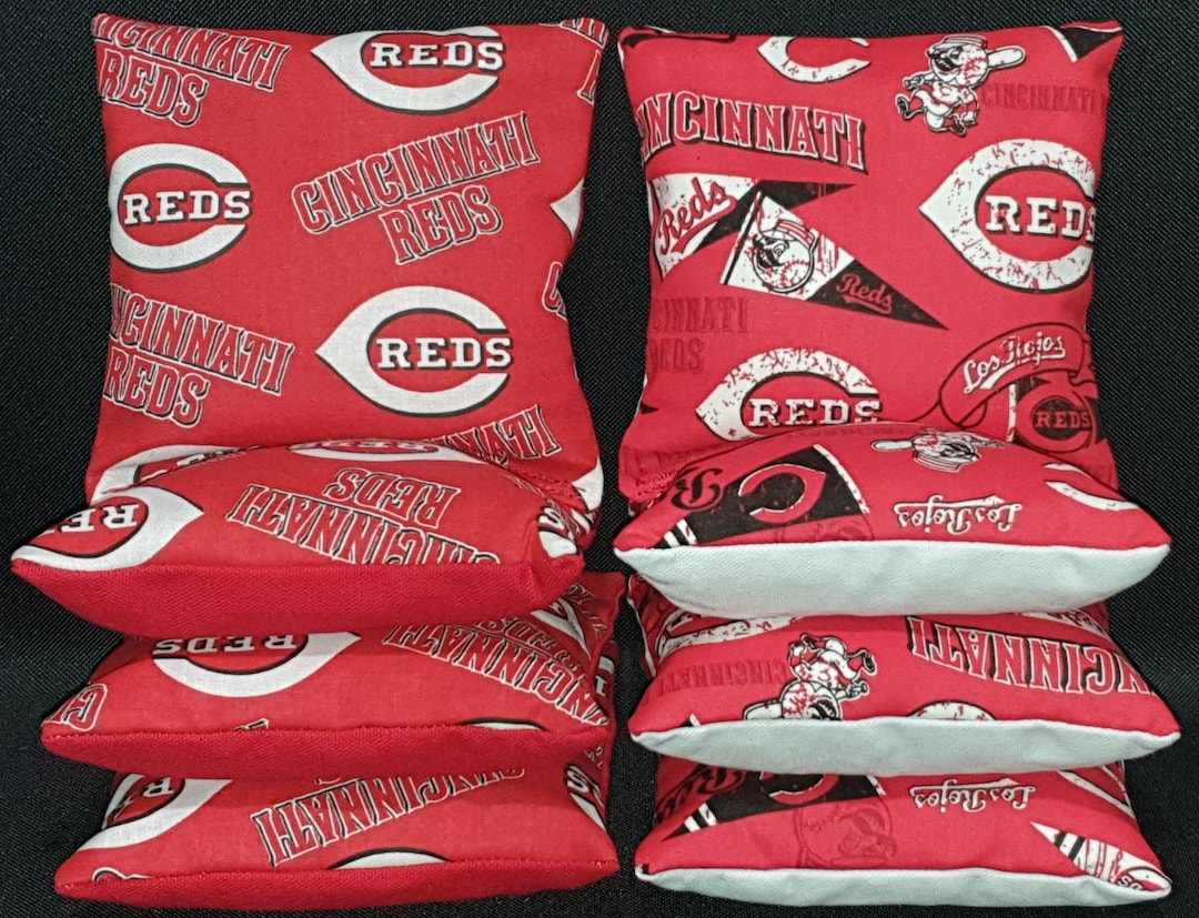 Set of 8 Cincinnati Reds Cornhole Bean Bags FREE SHIPPING - Etsy