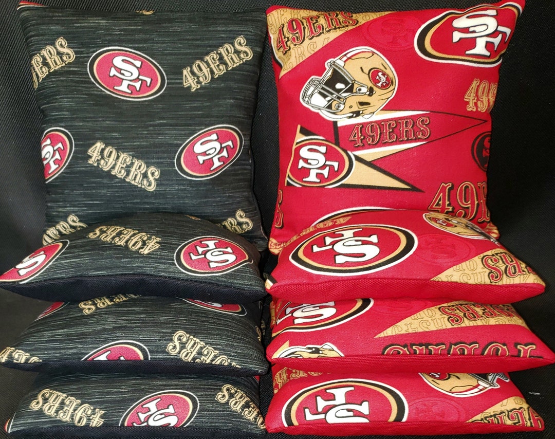 Set of 8 San Francisco 49ers Cornhole Bean Bags FREE SHIPPING - Etsy