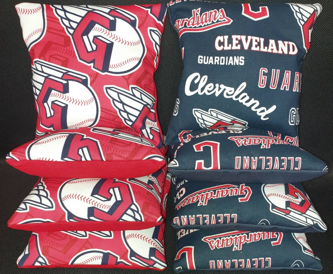 Set of 8 Cleveland Guardians Cornhole Bean Bags FREE SHIPPING - Etsy