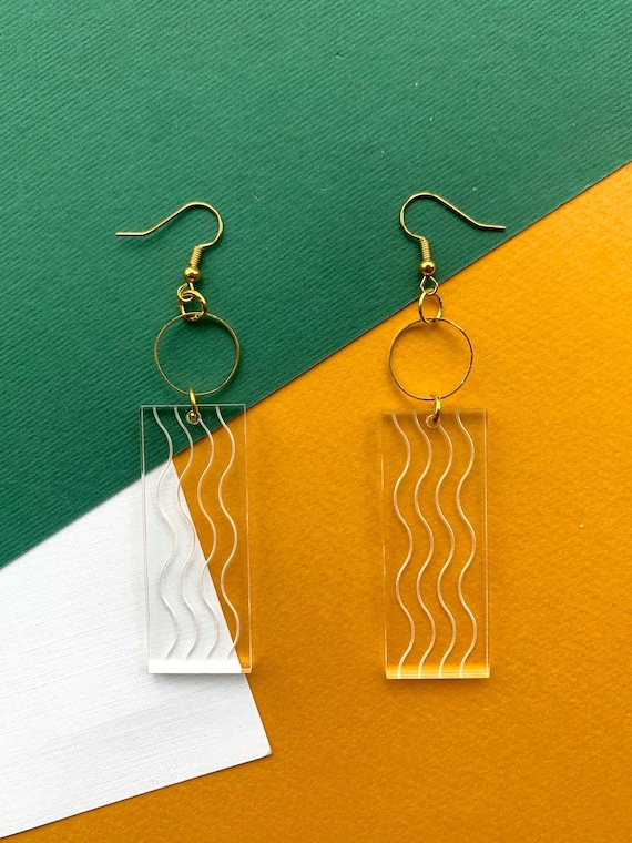 Custom Handmade Acrylic Laser-cut Jewellery Earrings - Etsy