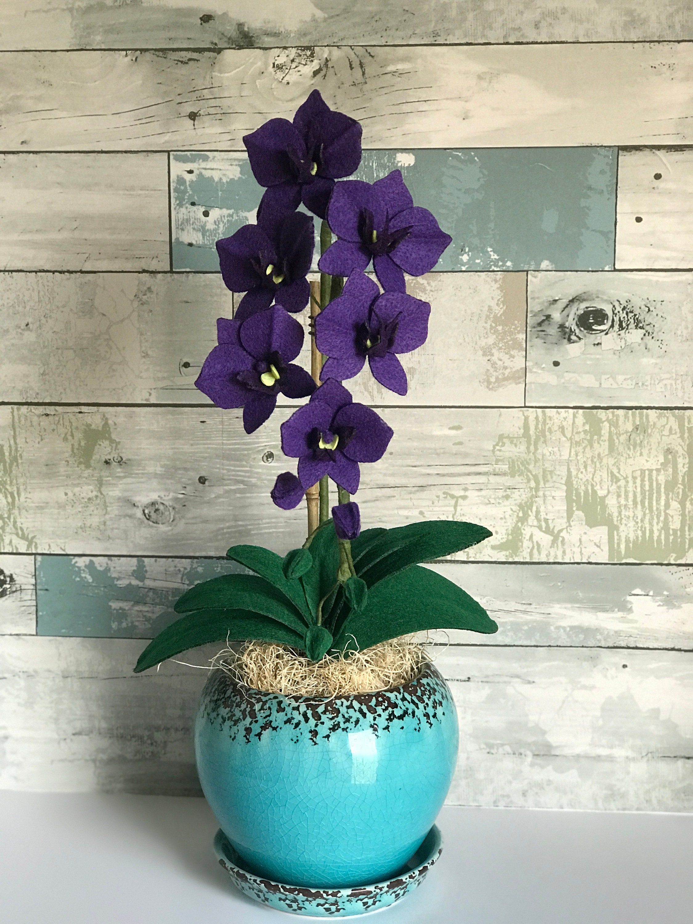 Small Phal Moth Orchid Felt Flower Spray Orchids Felt - Etsy