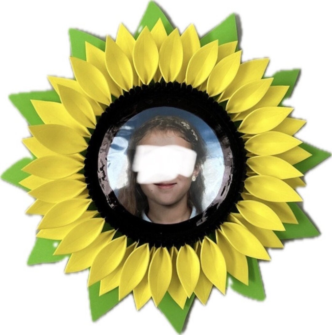 Sunflower Photo Frame, Hanging Sunflower, Decor, Handmade Gifts ...