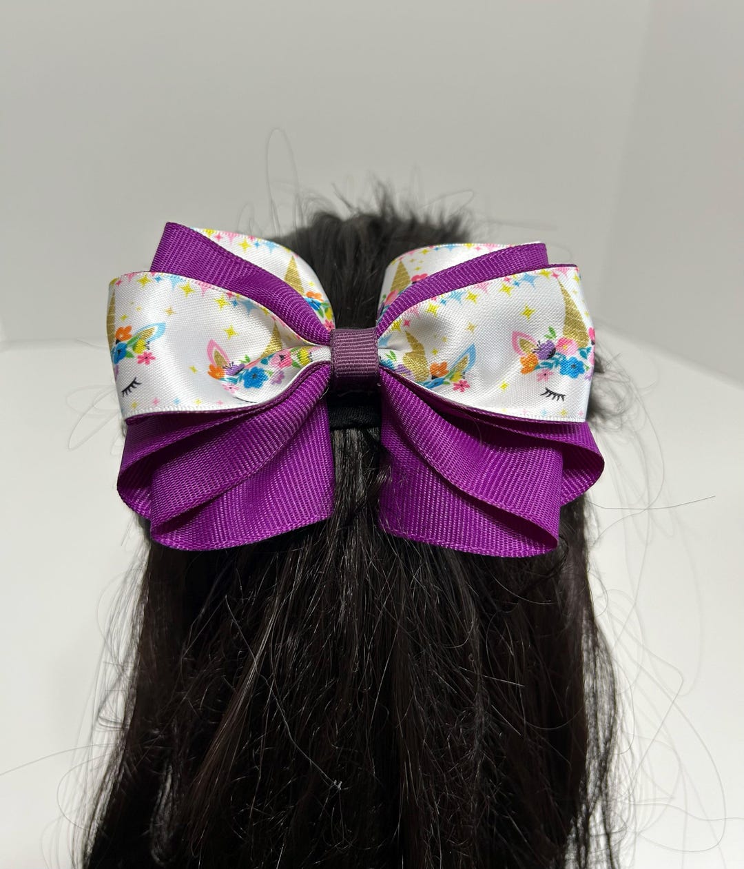 Unicorn Theme Hair Bow Hair Clip, Girls Hair, Toddler Hair, Women Hair ...