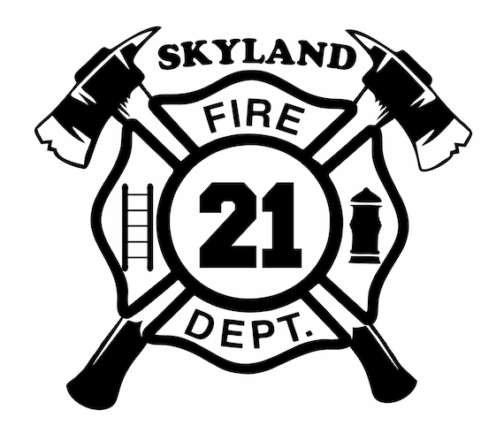 Fire Department Maltese Cross With Axes