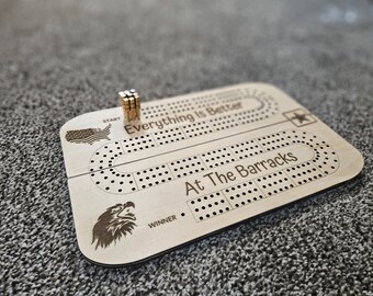 Cribbage Board Vector - Etsy Canada