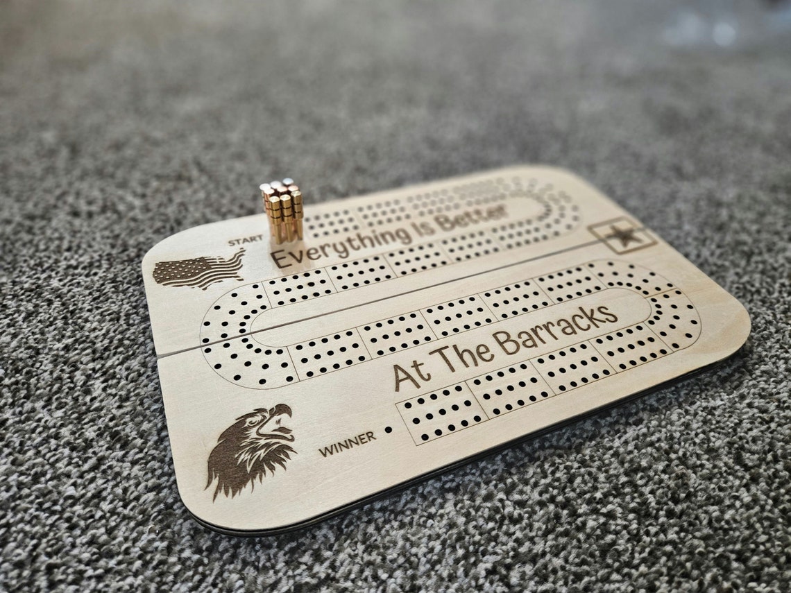 Cribbage Board Svg File ONLY, for Laser Cutting - Etsy Canada