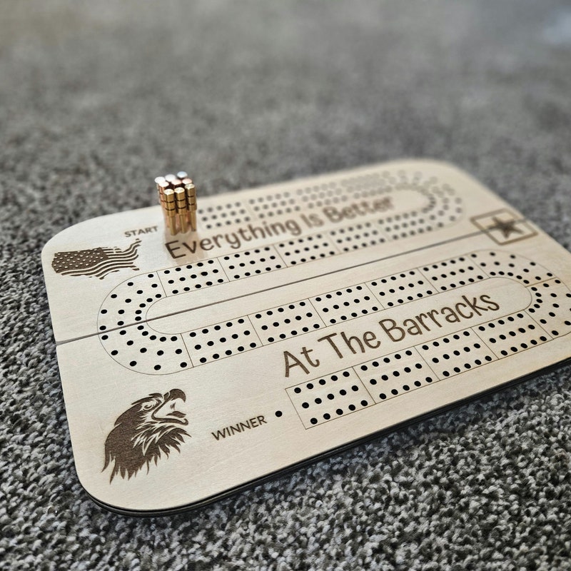 Cribbage Board Svg - Etsy